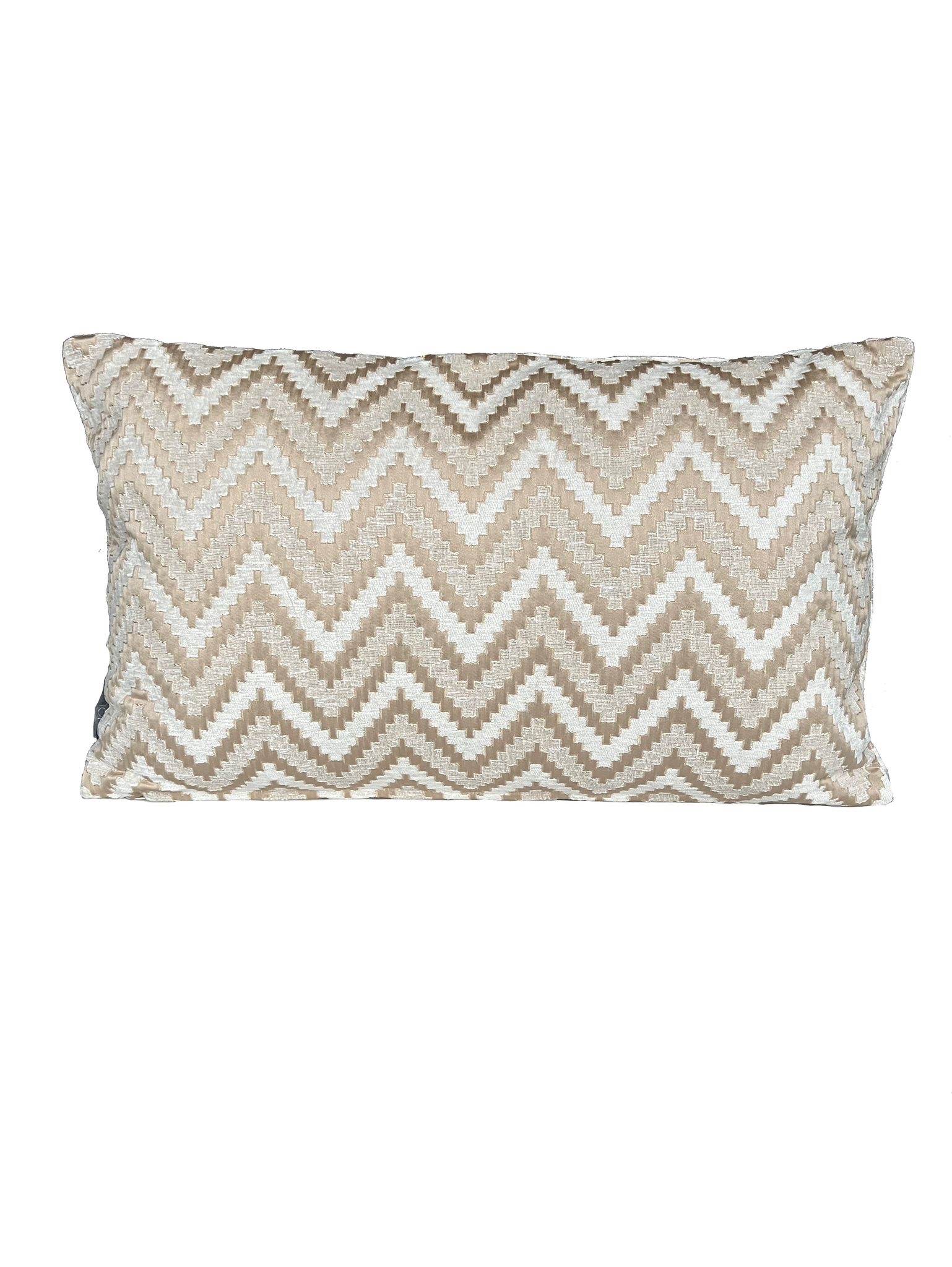 Sierkussen zigzag warm wit rechthoek - Bothstyling.nl